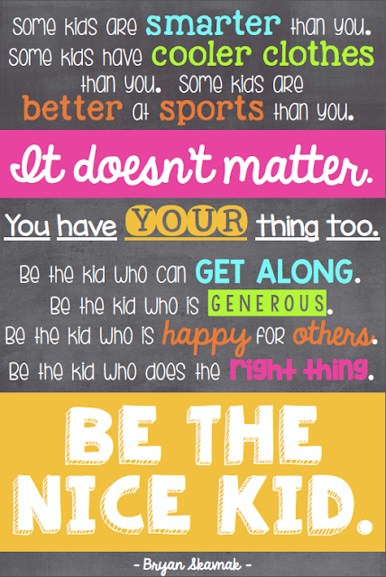 Mrs. Heeren's Happenings: Updated Teacher Binders and "The Nice Kid" poster