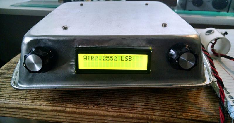 BITX Hacks: KC8WBK's Cakepan BITX Enclosure and PVC Mic/PTT Grip