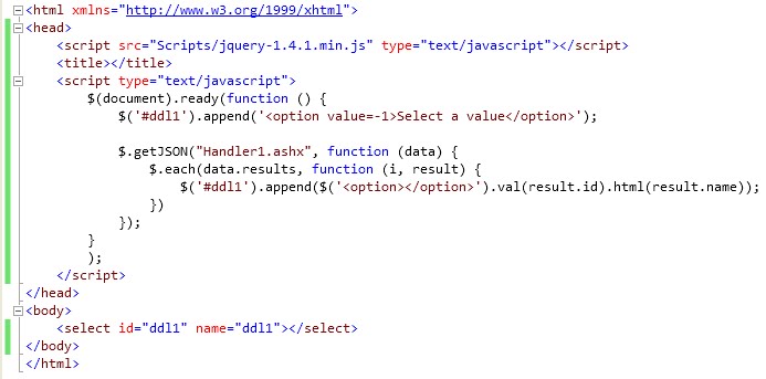 .Net, Rails, and other stuff: ASHX JSON - to fill a dropdownlist using AJAX