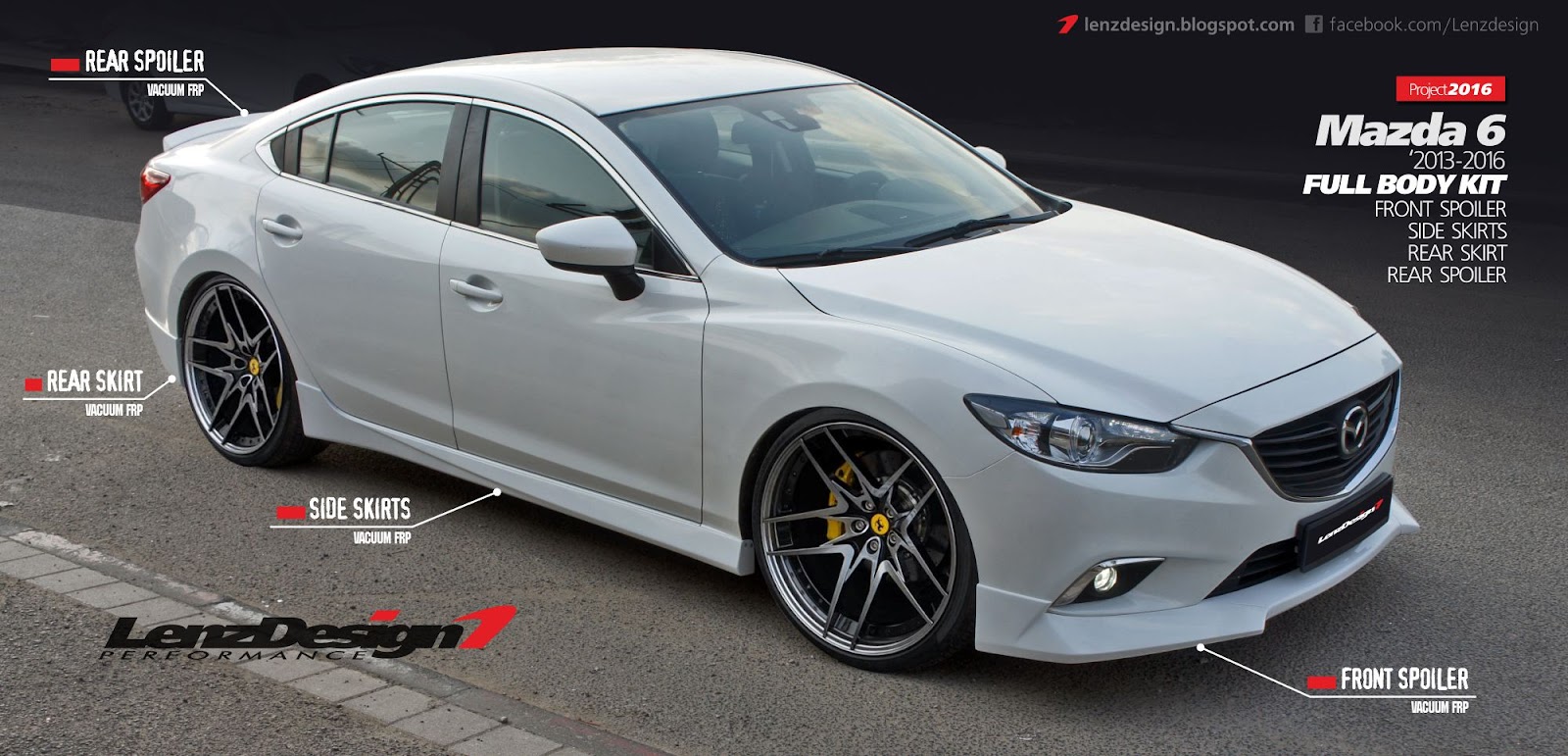 Mazda 6 GJ 2013-2017 Lenzdesign Performance Body Kit & Tuning