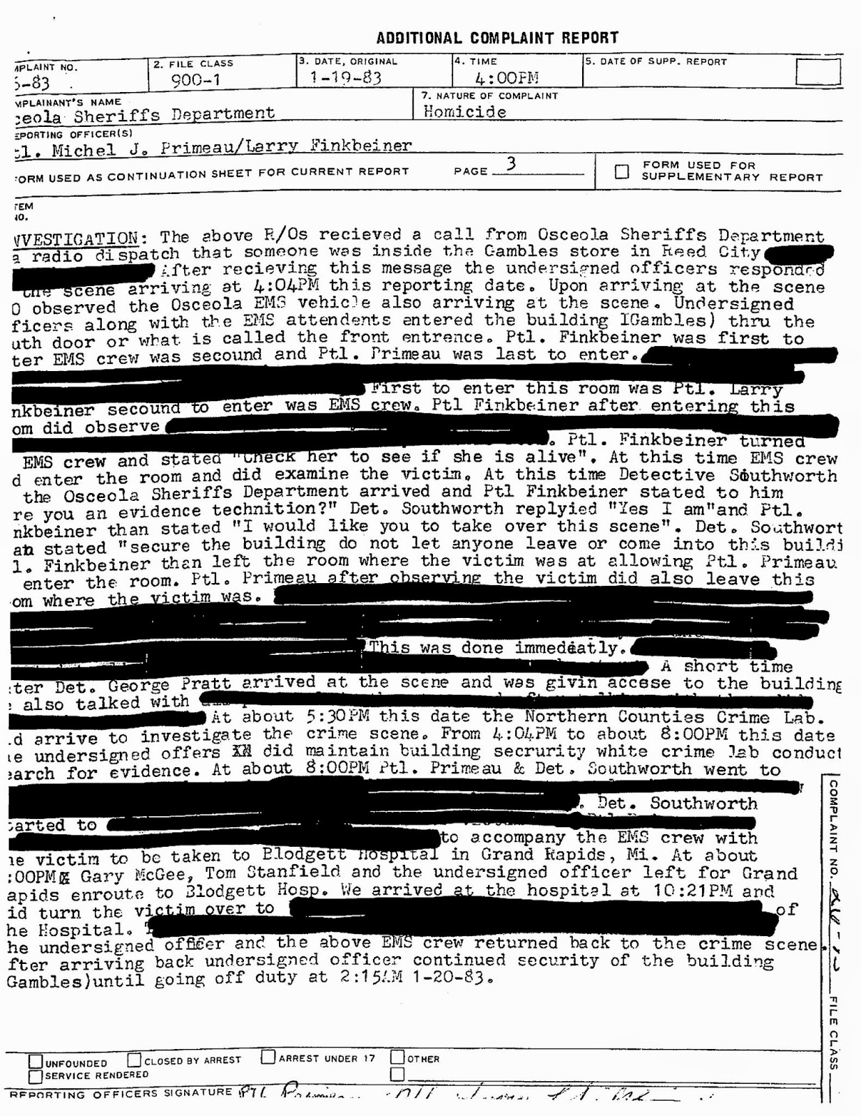 Jeni Decker, author: First Responders Reports - Janette Roberson