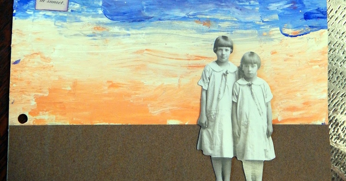 Altered Book Lover: Sisters at Sunset