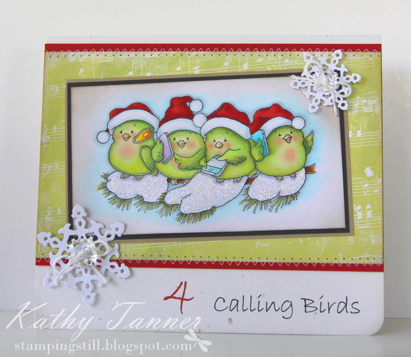 Stamping Still: 4 Calling Birds