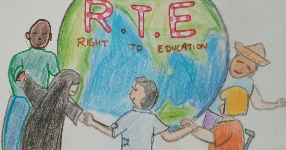 EDUCATION IS THE RIGHT OF EVERY CHILD : POSTER MAKING