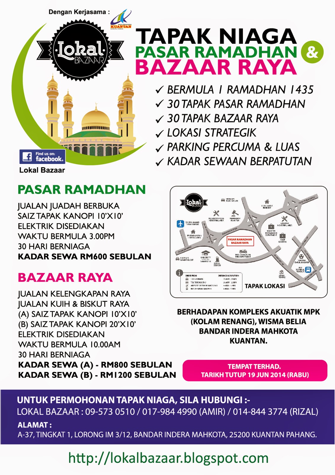 Lokal Bazaar: Tapak Pasar Ramadhan & Bazaar Raya Dibuka Untuk Peniaga