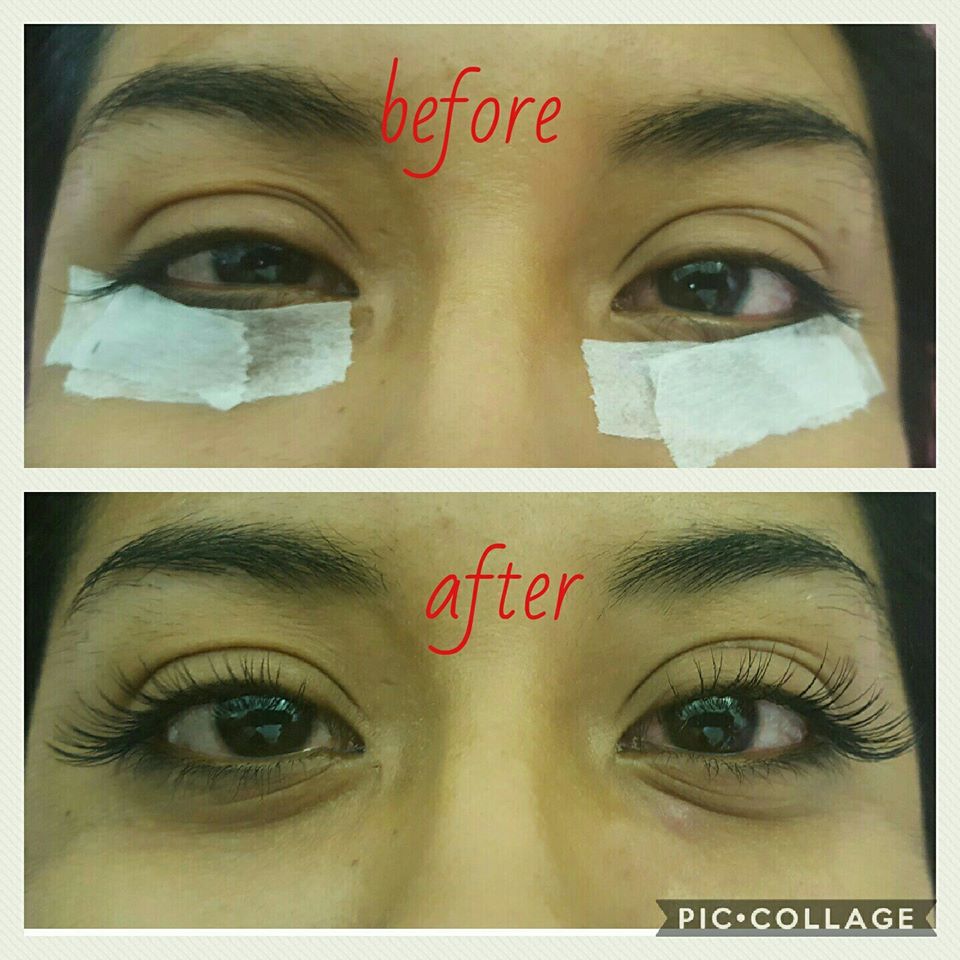 Express tan tel aviv: Half set of lash extensions
