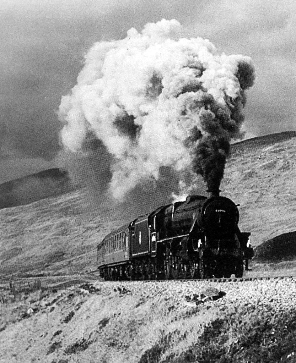 Tour Scotland: Old Photograph Steam Train West Highland Railway Line ...