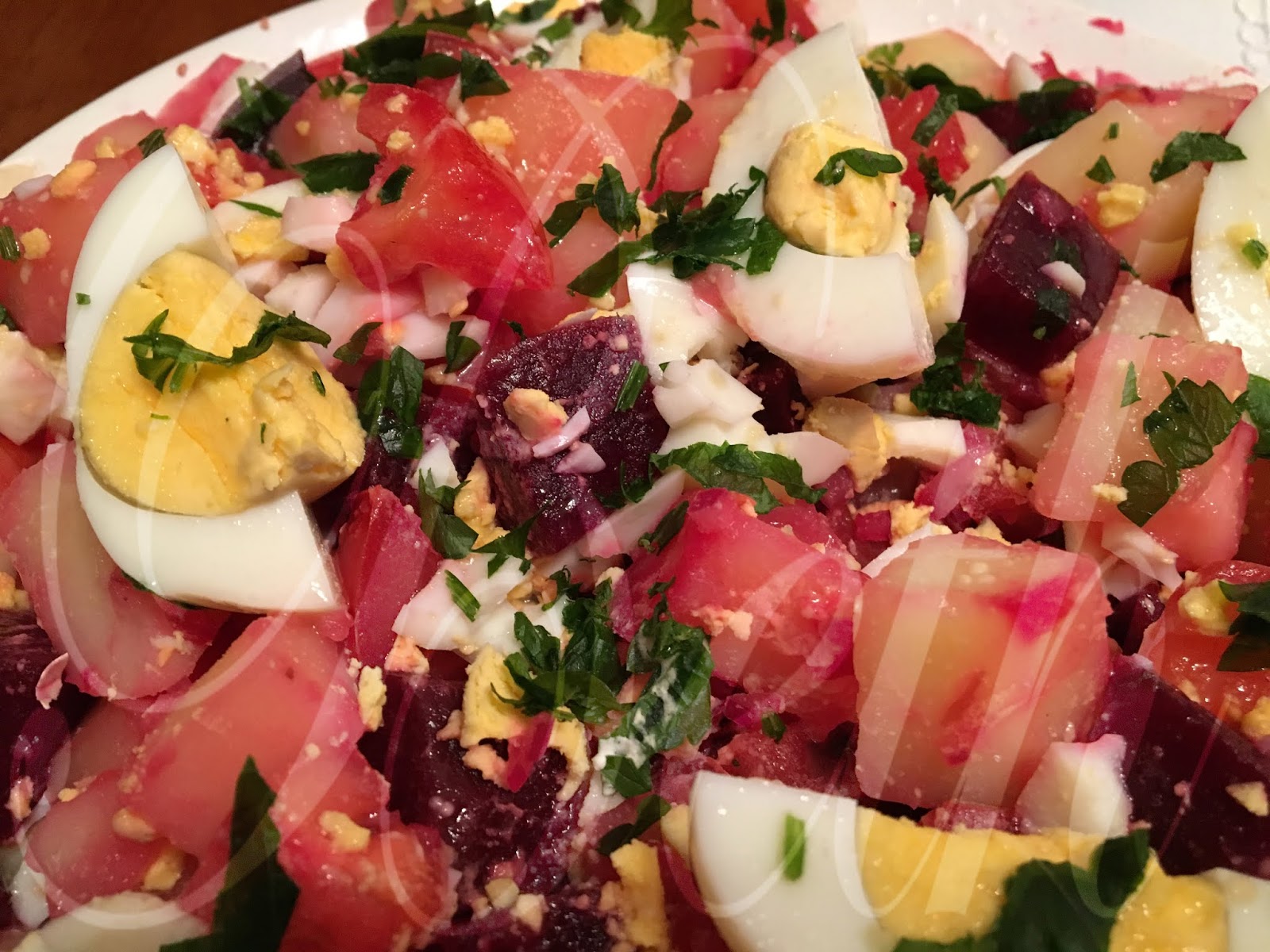 .: Salada de Beterraba, Batatas e Ovo / Salade de Betteraves, Pommes de ...