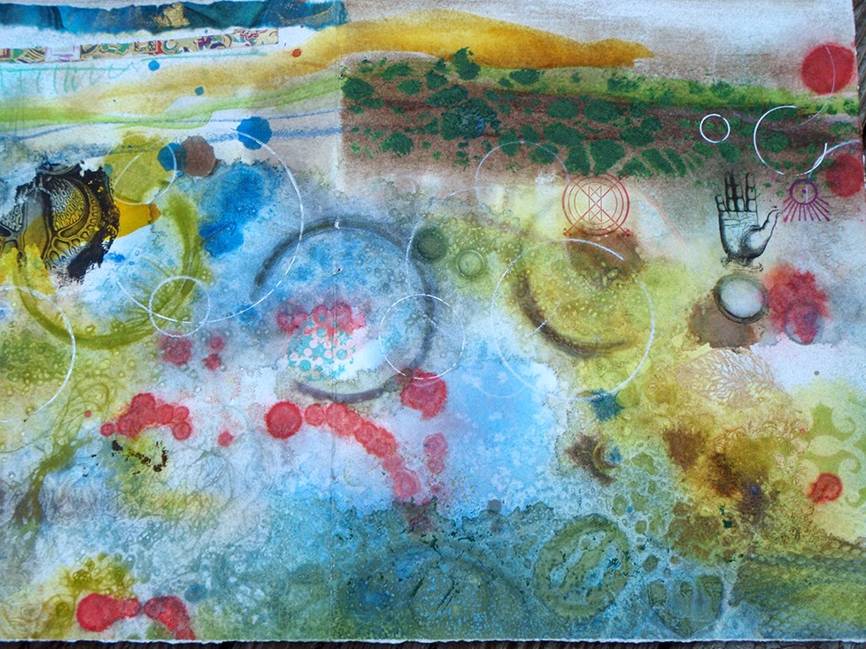 melissamanleystudios: Luscious Watercolor Collage