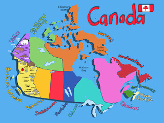 Kids Map Of Canada