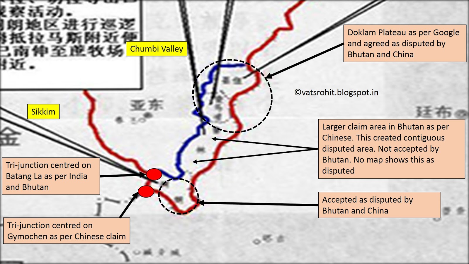 Doklam Plateau - India, Bhutan and China Stand-Off