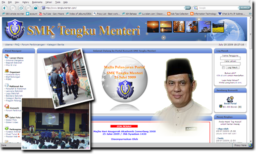 Diari Seorang Pencatur Maya: Majlis Perasmian Portal SMKTM Oleh KPPM