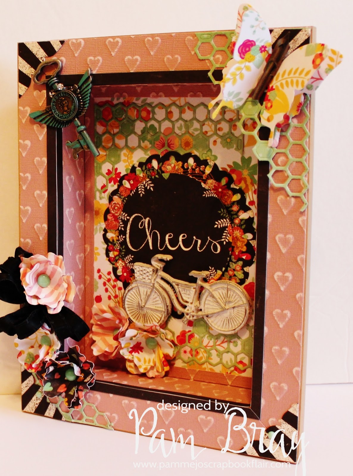 Pam Bray Designs: A Girl with Flair: Cheers!!!! with Xyron and Craftwell