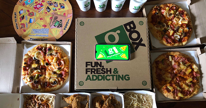 Greenwich GBox, first-ever Bluetooth-enabled gaming console pizza box!