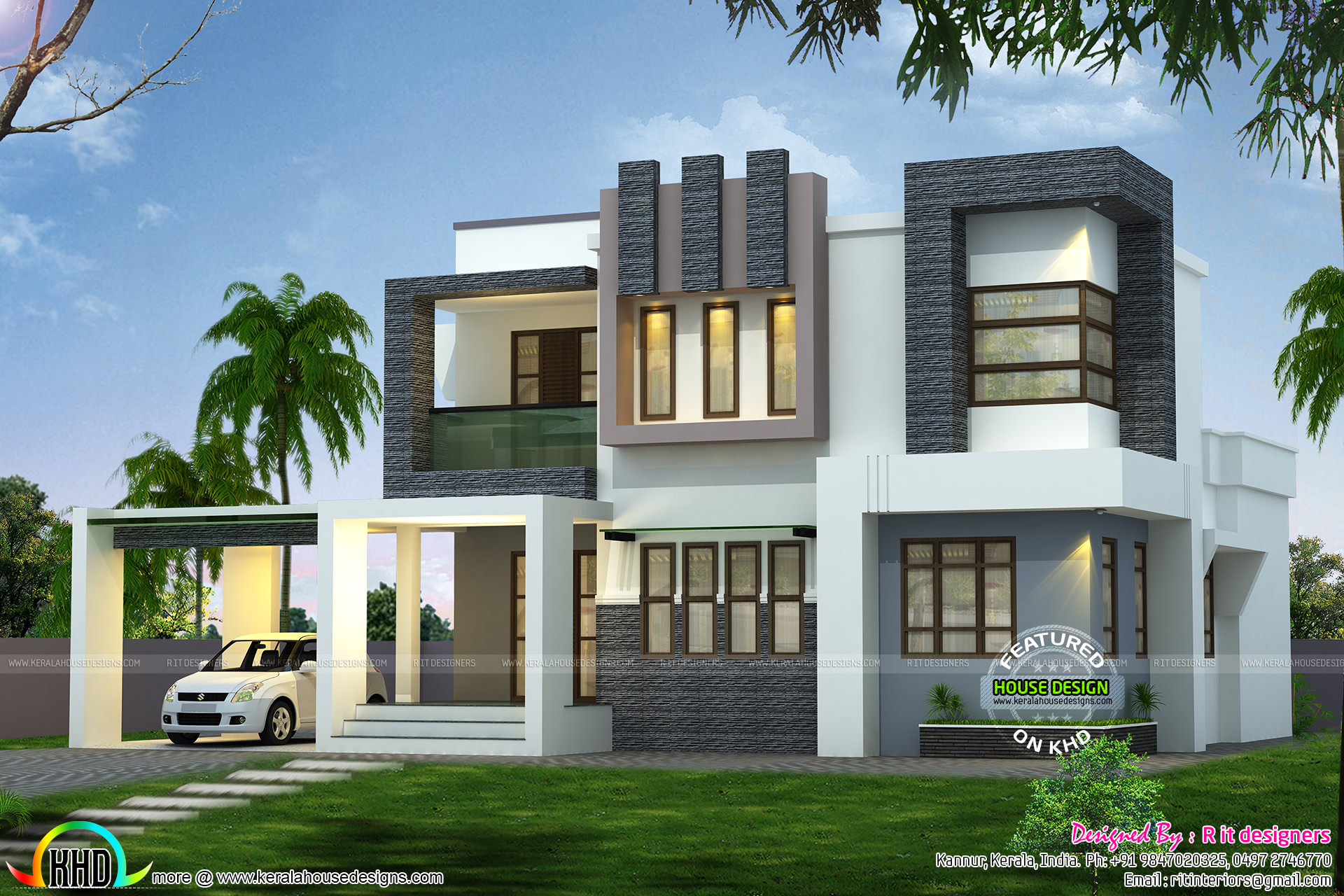 GANDUL: 1938 sq-ft modern contemporary house