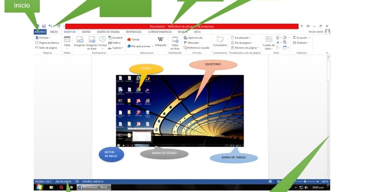 Introducción A La Informática: Interfaz De Word (Primer Apartado)