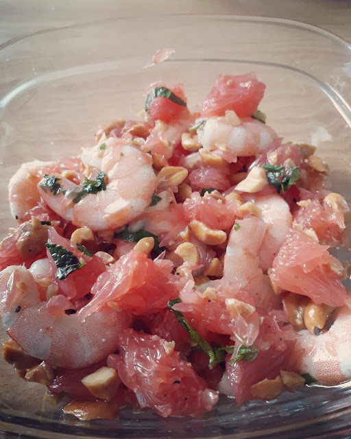 Salade Pamplemousse Crevettes ~ Mathou Cook