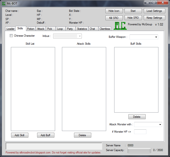 Mc-BOT for Silkroad, Funny and Free...