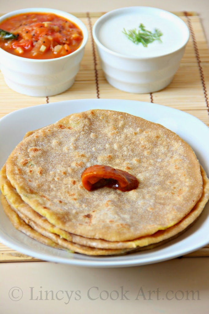 Aloo Paratha/ Potato stuffed Paratha ~ Lincy's Cook Art