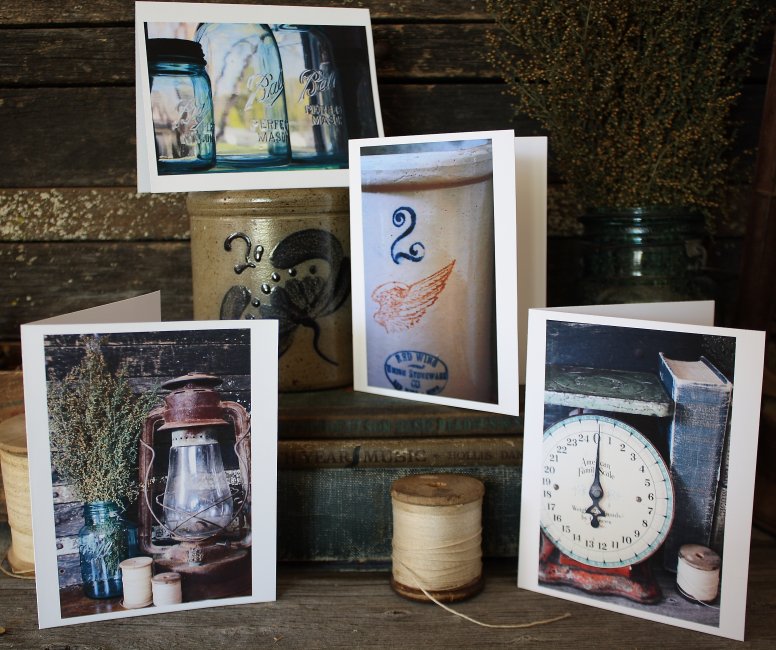 Rock River Stitches: Primitive Note Cards