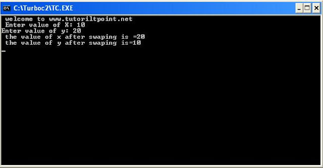 C Program For Swapping Of Two Numbers Without Using Temporary Variable ~ Tutorialtpoint Java