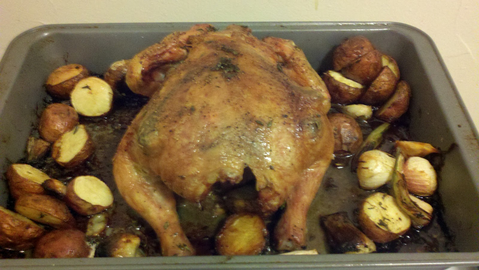 Chantilly lace and a pretty face: Thyme Roasted Chicken