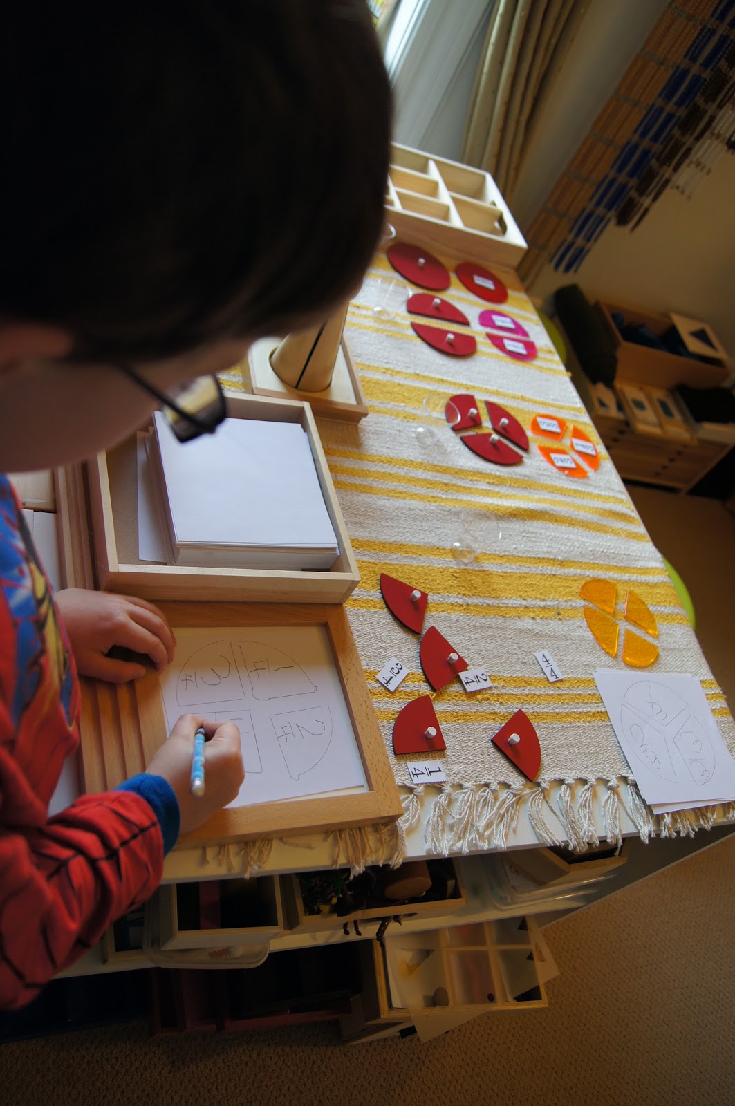 Montessori Early Fractions, Fractions At Home - "Making Montessori Ours"