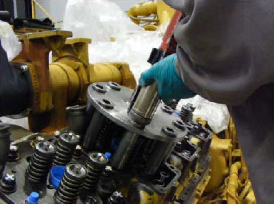 After the initial torque has been set, the operator marks the plate ...
