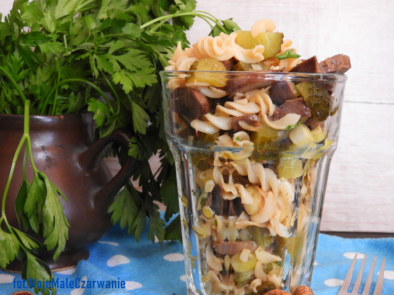 Makaronowa sałatka z cynadrami i ogórkiem - Moje Małe Czarowanie ...