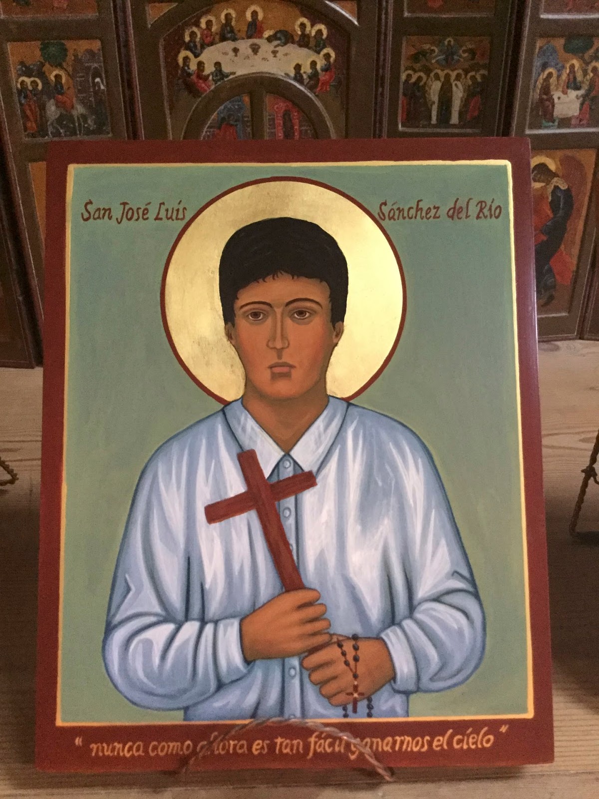 Iconic Cazalea: The process of creating an Icon of a modern saint