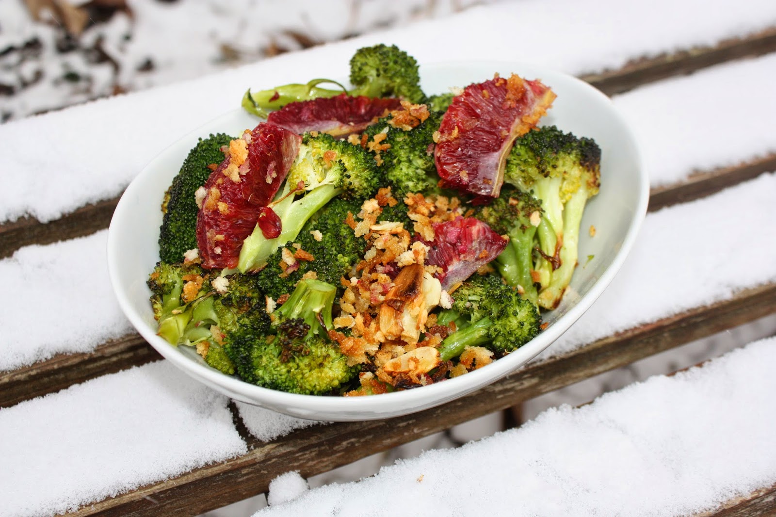 Chow and Chatter: Roasted Broccoli and Blood Orange