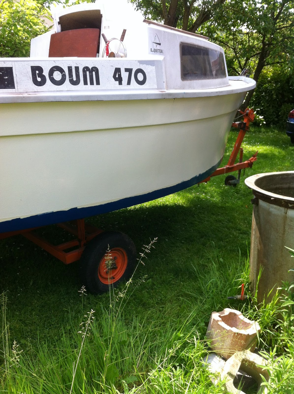 Réfection bateau BOUM 470 OCQUETEAU : TRAVAUX BOUM 470