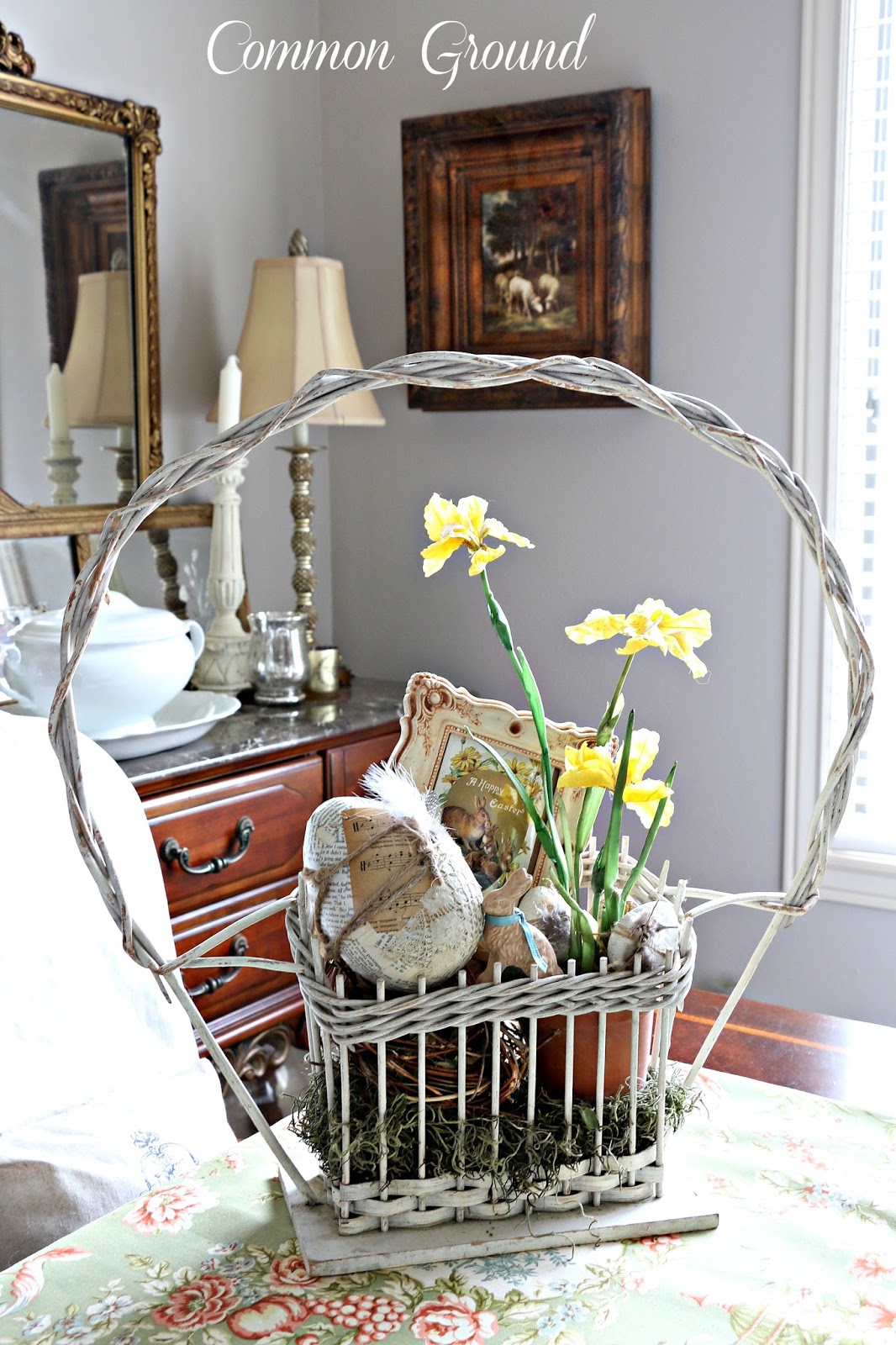 Vintage Easter Baskets Decor