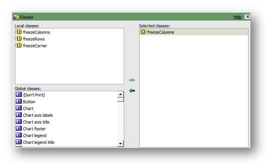 Cognos Expert's Zone : Freezing Header And Rows In Crosstab And List ...