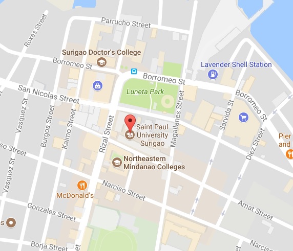 Location Map ~ St. Paul University Surigao