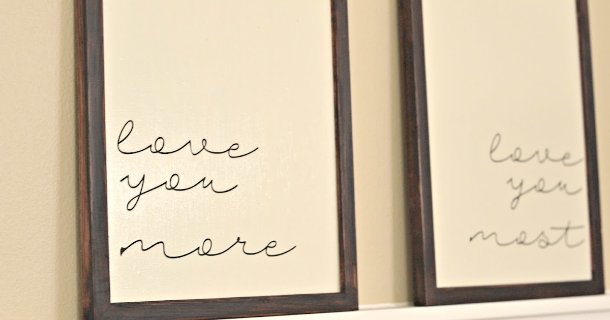 Easy Framed Sign Tutorial