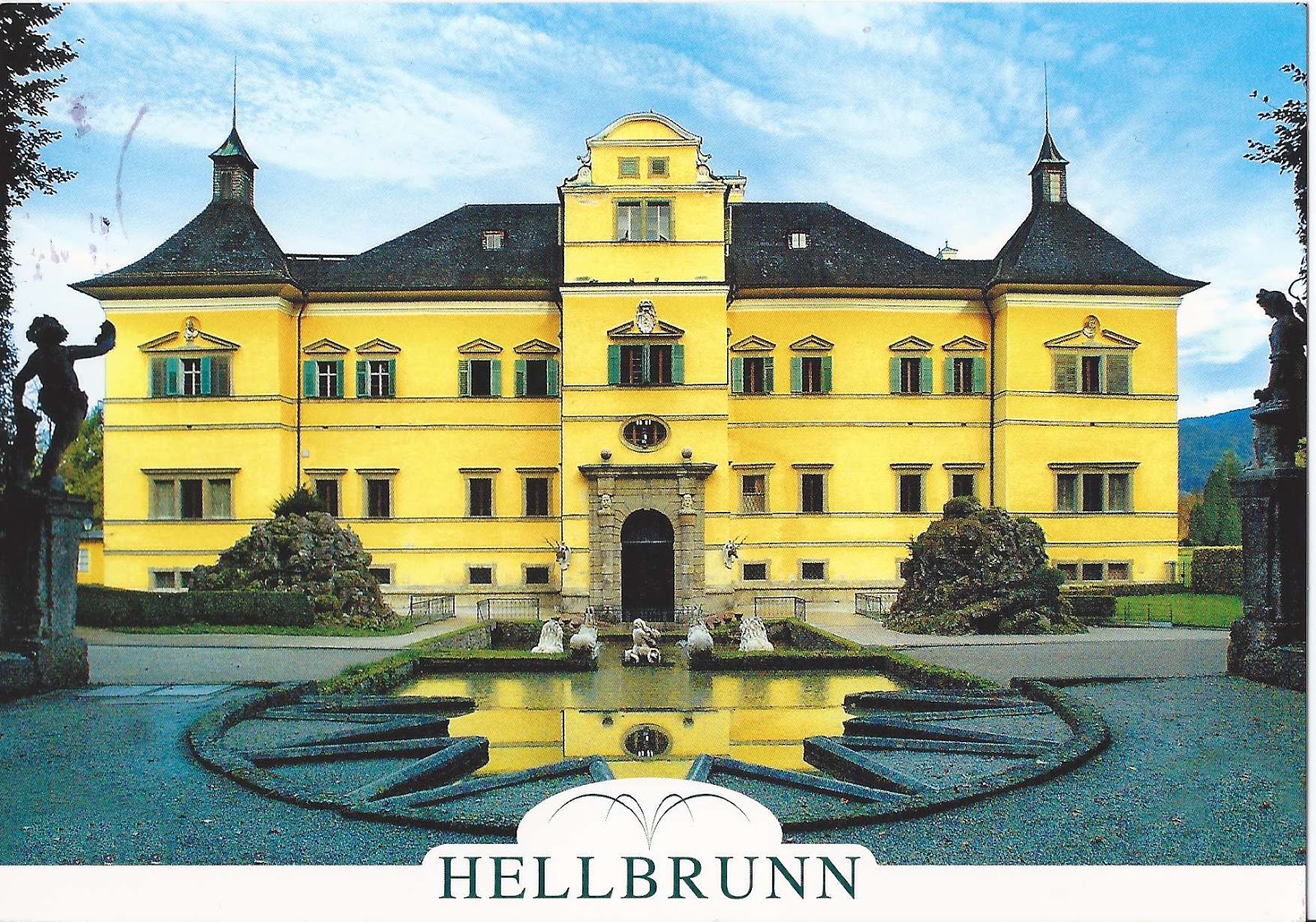 A Journey of Postcards: Hellbrunn Palace from Austria