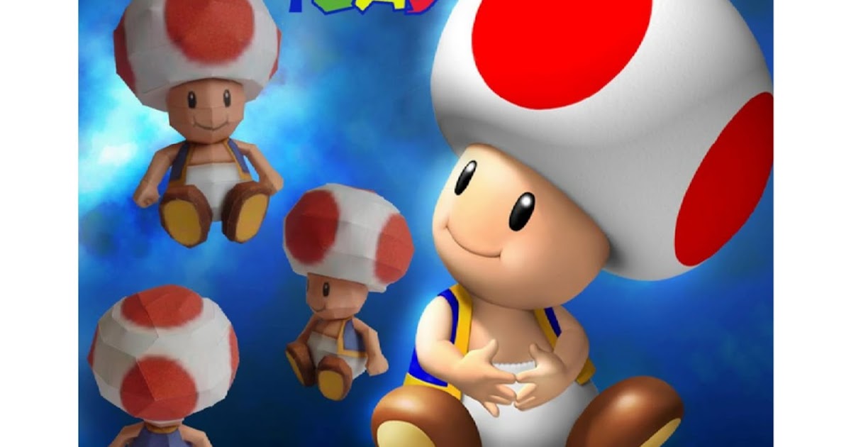 Bibi Leitura : PaperCraft Super Mario - Toad