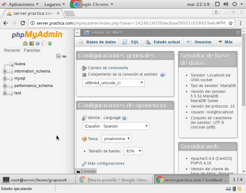 10) CentOS Instalación y Configuración de Servidor de Base de Datos - Gestor phpMyAdmin | DevTics