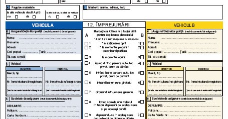 Blog VreauAsigurare.ro: Instructiuni de completare a constatului amiabil