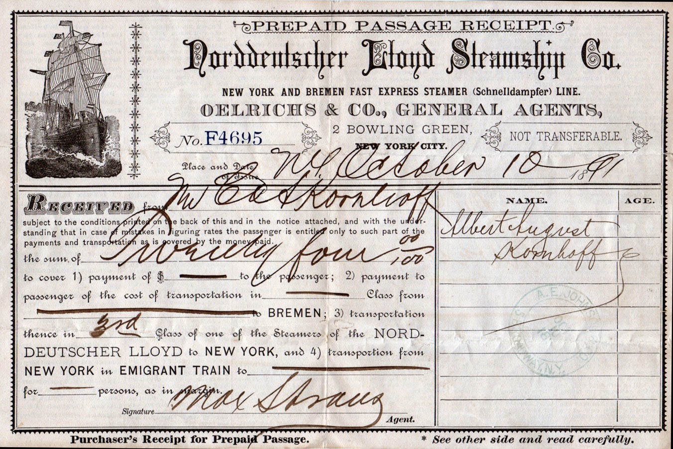 Sisters' Warehouse: Vintage Shipping Tickets - Biglietti d'Imbarco Vintage