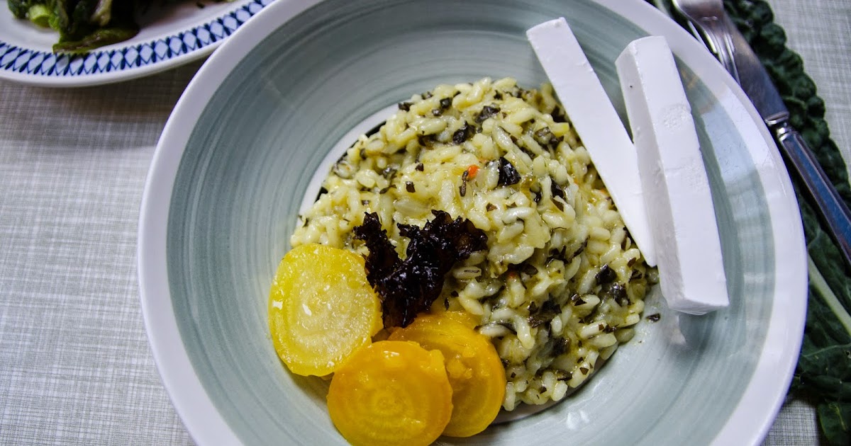 Farbror Grön: Risotto med svartkål och citronmarinerade gulbetor