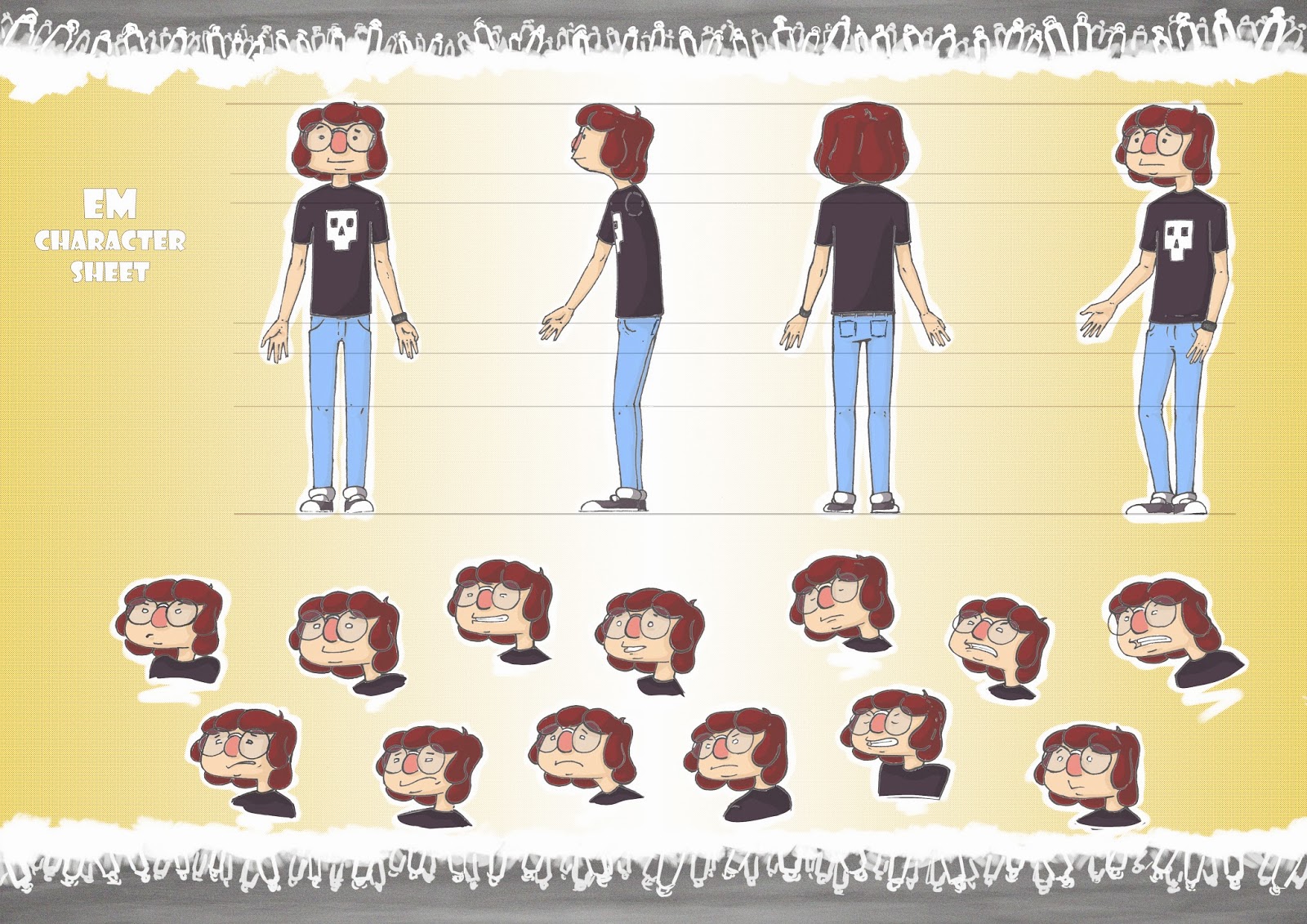 Biker God: Em character sheets