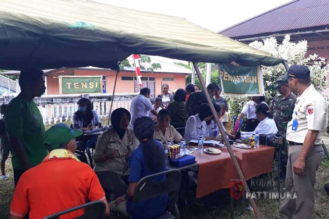Kodam Pattimura Gelar Bakti Sosial Di Aboru - Maluku Post