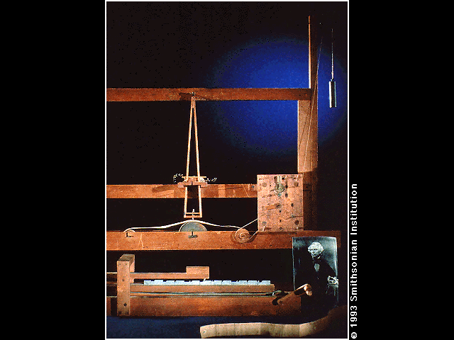 23 OCT 95: Morse's Original telegraph transmitter and receiver