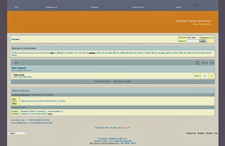 25+ Free and Premium vBulletin Themes - Webprecis