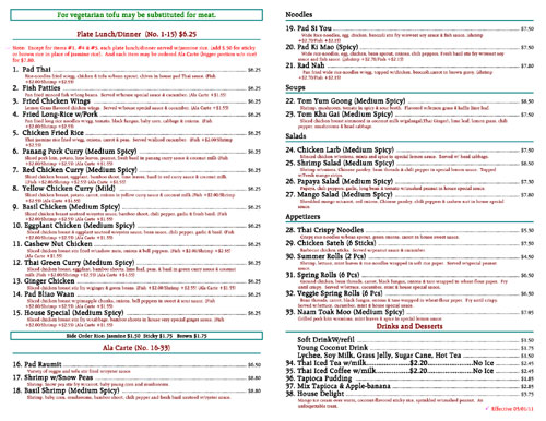 Oahu Family Restaurants: Bangkok Chef