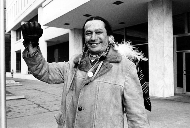 White Wolf : American Indian activist Russell Means pierced 'Buckskin ...