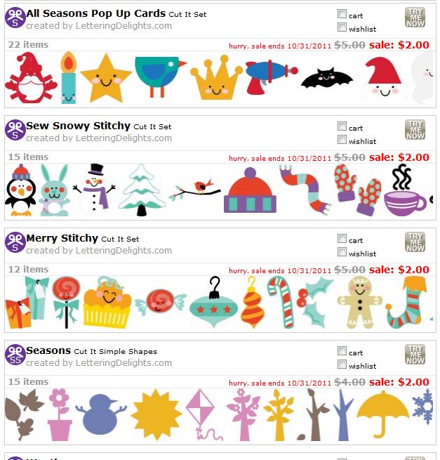 i love 2 cut paper: Christmas Dollar Day Sale at Lettering Delights