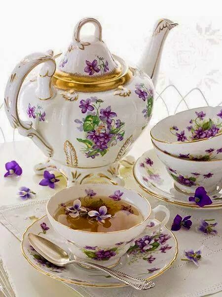 Violet tea ~ Stunning nature